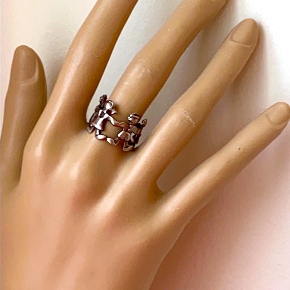 Jewelry | Vintage Sterling Silver Dancing Children Ring 75 | Poshmark
